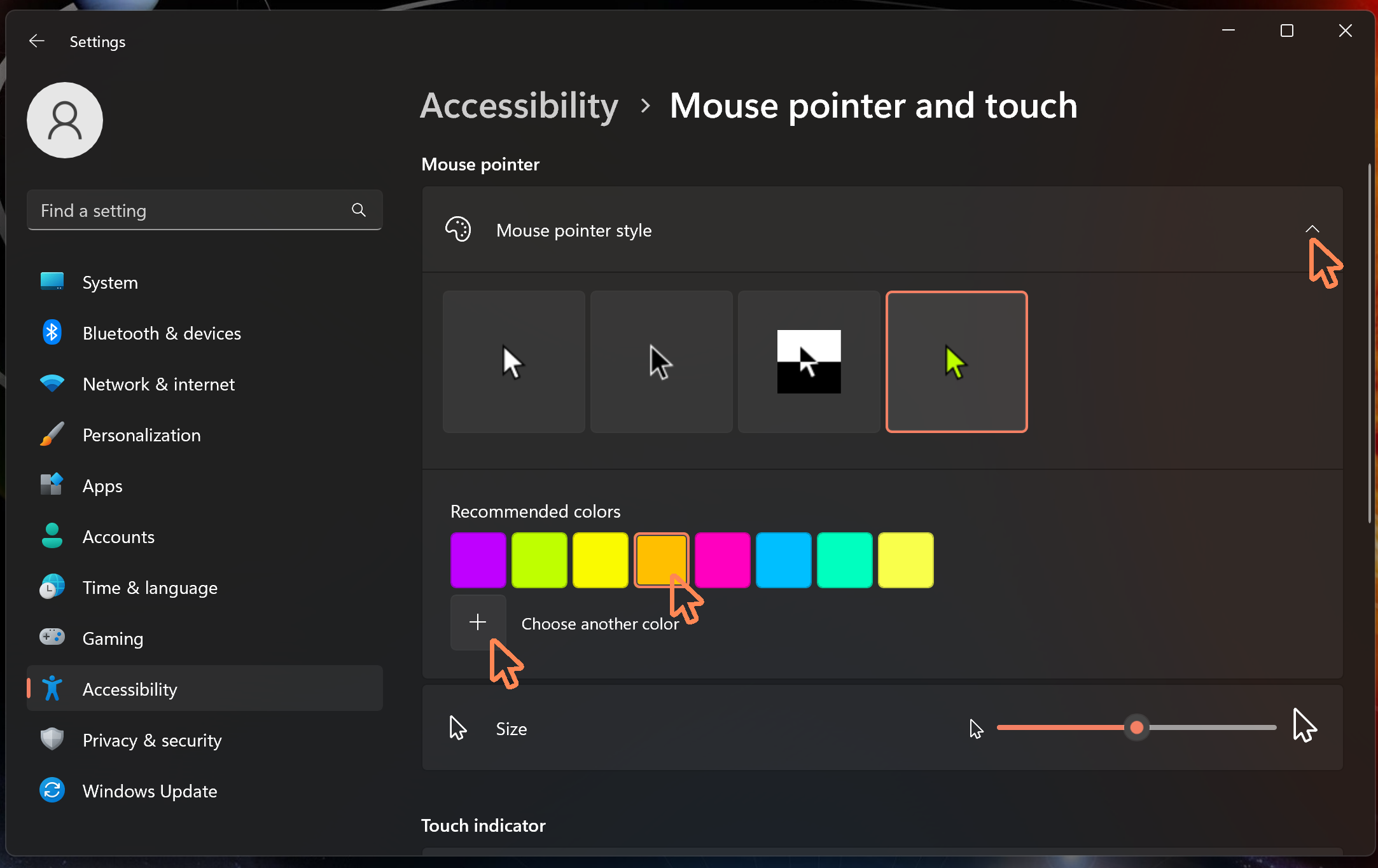 Larger | High Contrast Mouse Cursor ~ pcuser.org
